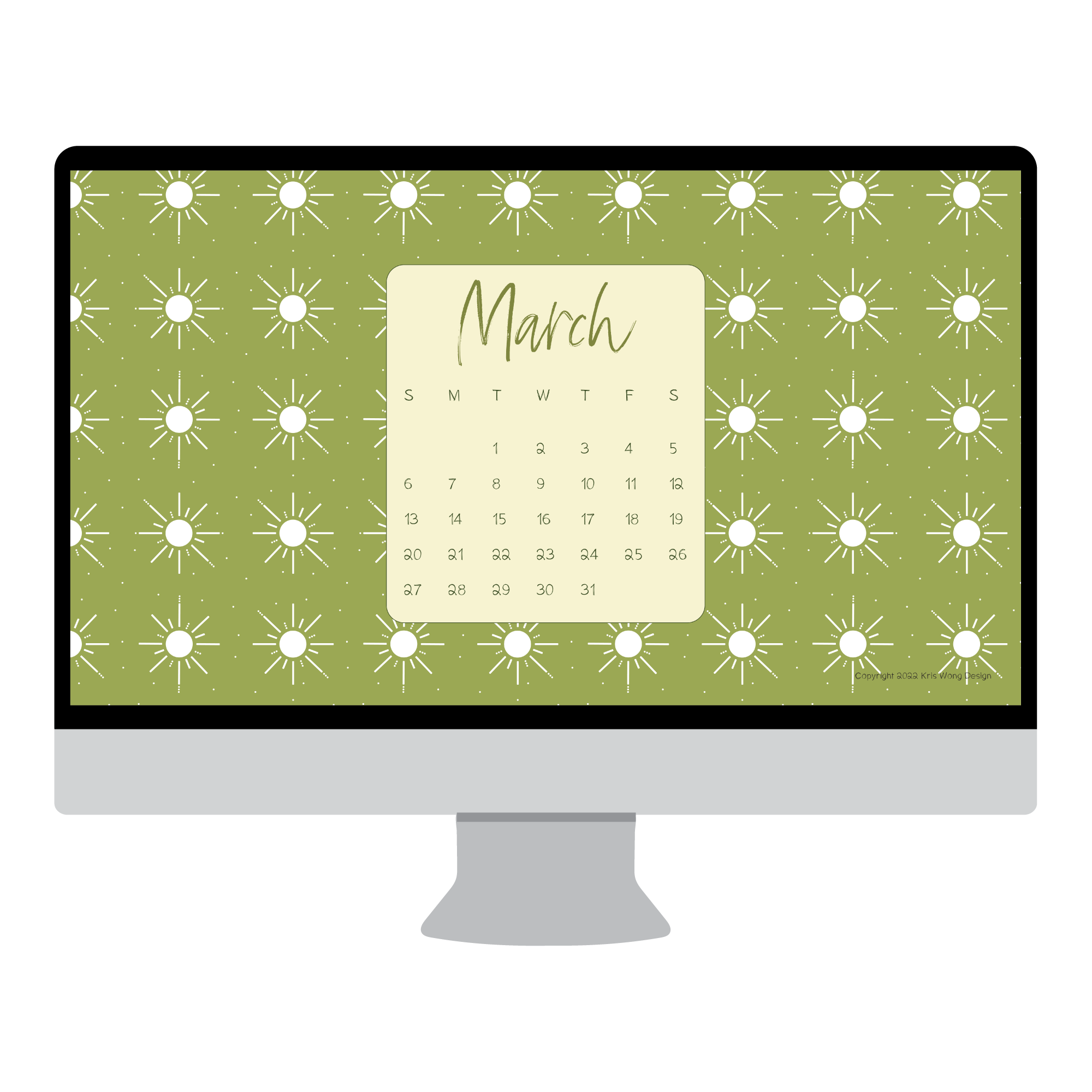 March Downloadable - Kris Wong Design
